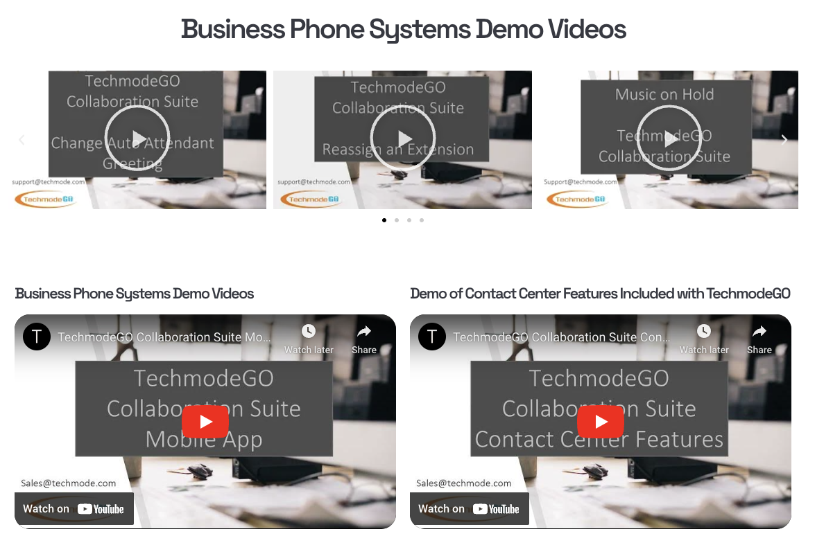 Demo Videos - Techmode